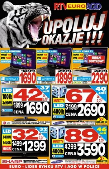RTV EURO AGD "Upoluj okazje!" do 25.02 - GazetkaPromocyjna24