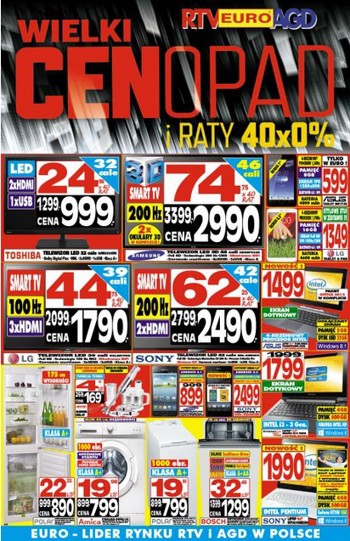 RTV EURO AGD - "Wielki cenopad" - GazetkaPromocyjna24